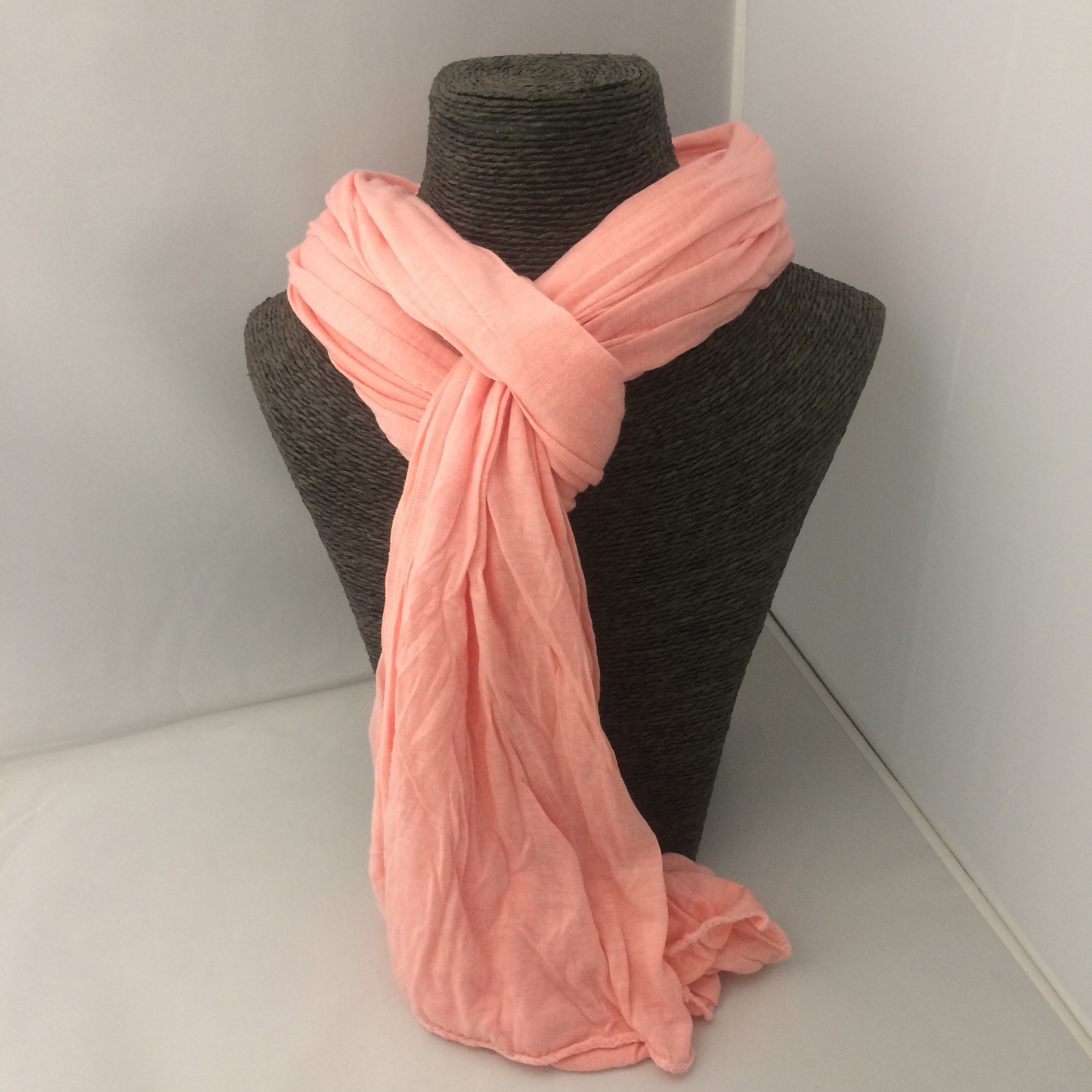 Foulard rose poudré - itisbijoux.fr